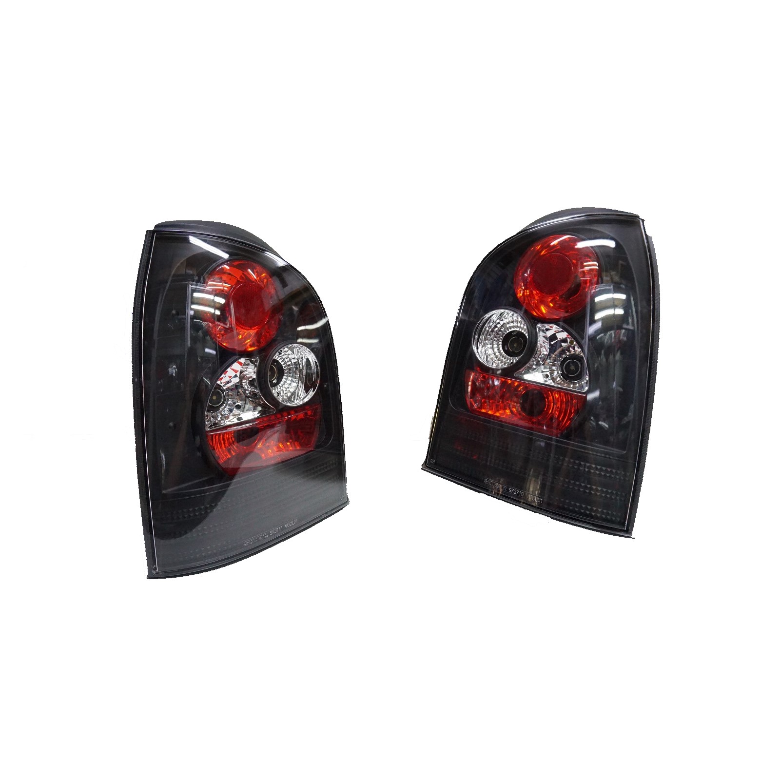 Focos traseros Volkswagen Gol G3 99-06 fondo negro - BIOCAR TUNING