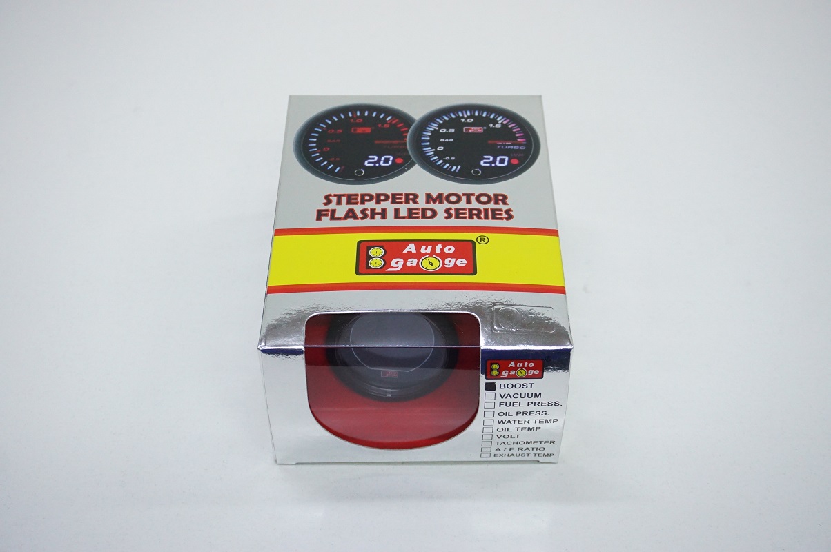 Reloj presión de turbo EVO PSI electrónico WH/GR Autogauge - BIOCAR TUNING