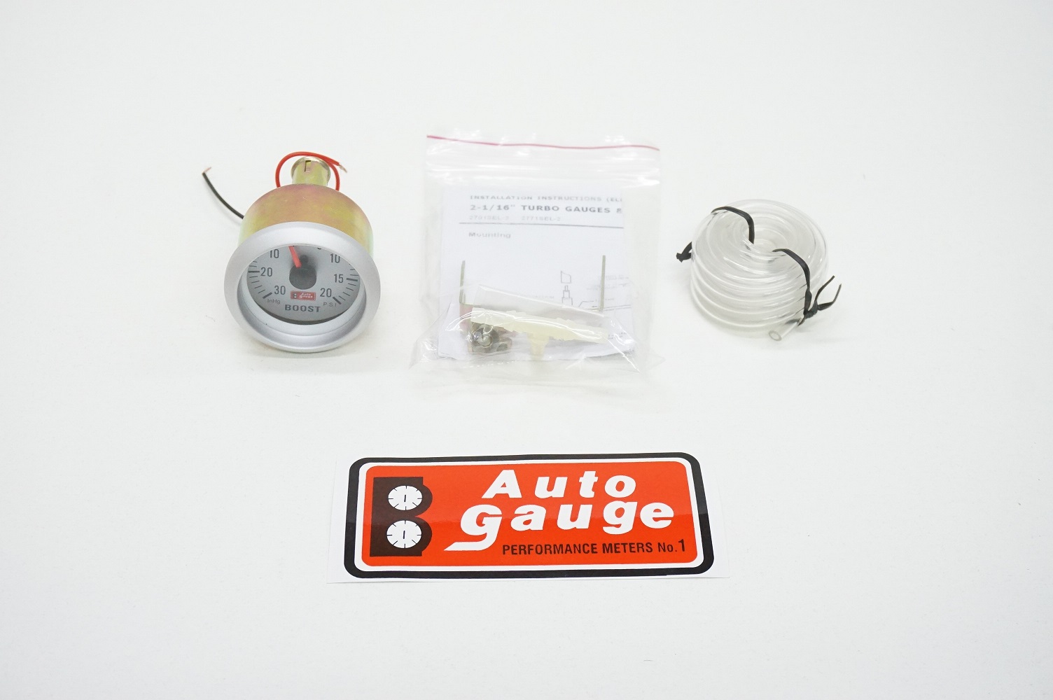 Reloj presión de turbo PSI fondo gris borde gris SS - BIOCAR TUNING